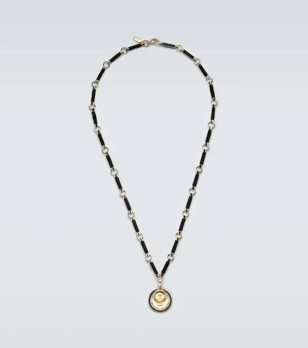 FOUNDRAE Ever Growing & Vivacity Necklace With Onyx - Gold