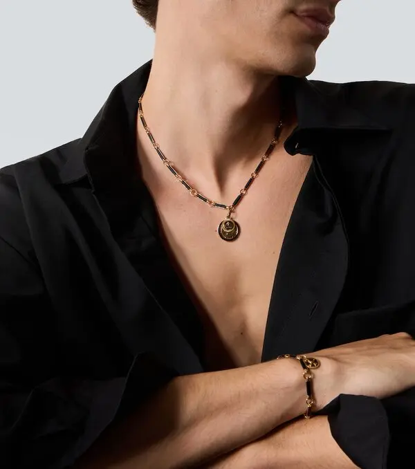 FOUNDRAE Ever Growing & Vivacity 18kt Necklace With Onyx