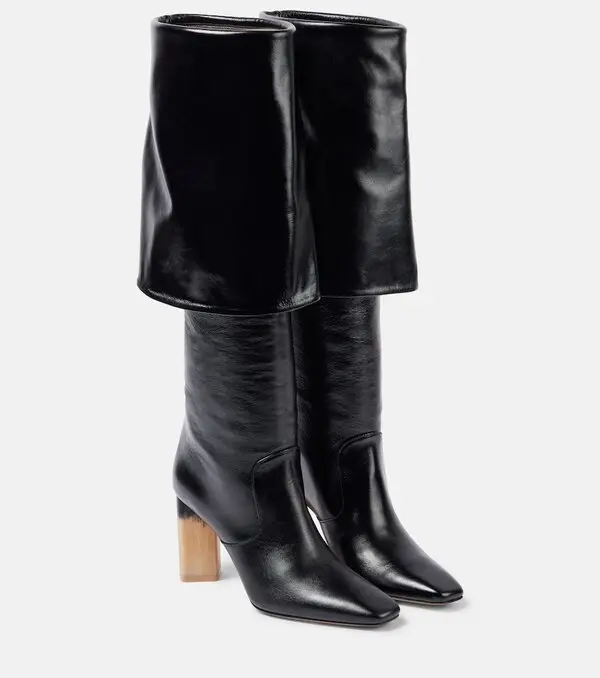 Chloé Georgia Leather Knee-high Boots - Black