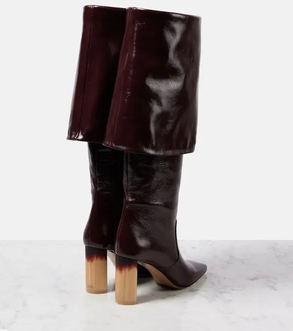 Chloé Georgia 90 Leather Knee-high Boots