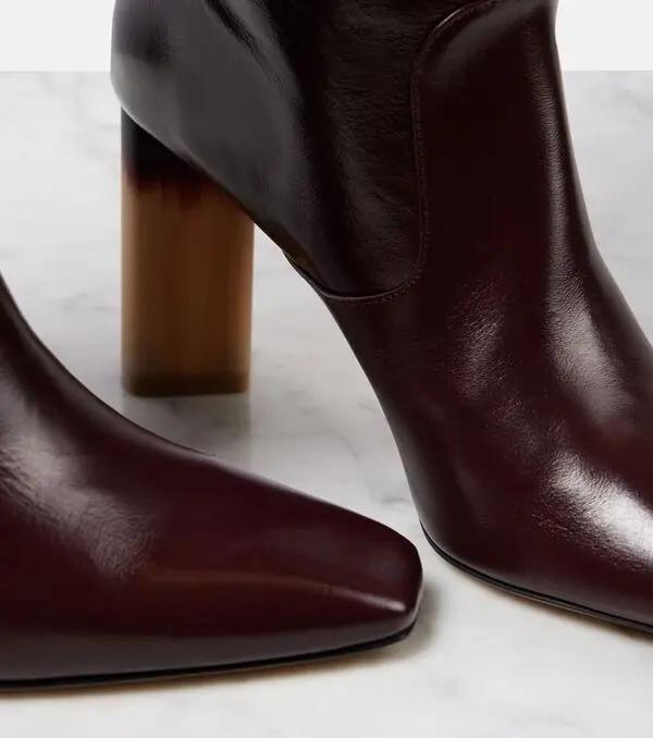 Chloé Georgia 90 Leather Knee-high Boots