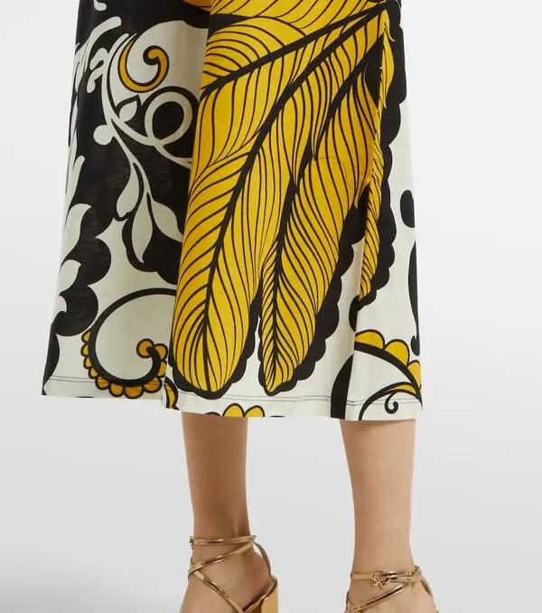 La DoubleJ Floral Cotton Midi Dress - Multicoloured