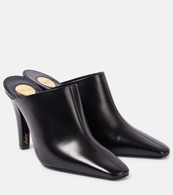 Saint Laurent Jill 95 Leather Mules