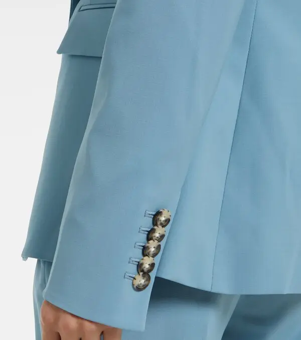 Veronica Beard Miller Wool-blend Blazer - Blue