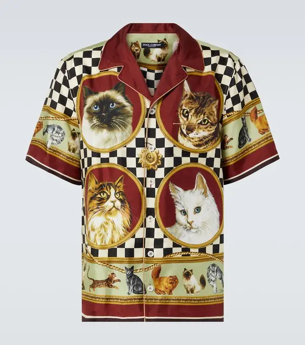 Dolce & Gabbana Silk Twill Shirt - Multicoloured