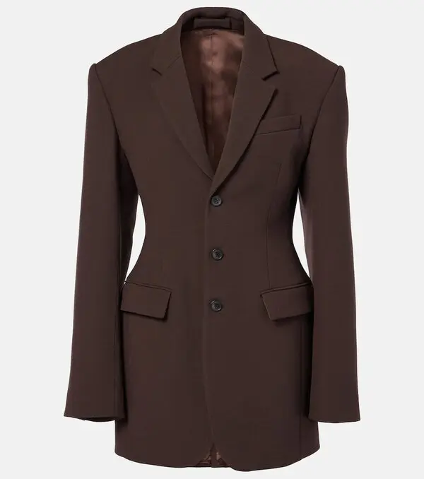 Wardrobe.NYC Wool Blazer - Brown