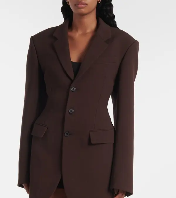 Wardrobe.NYC Wool Blazer - Brown