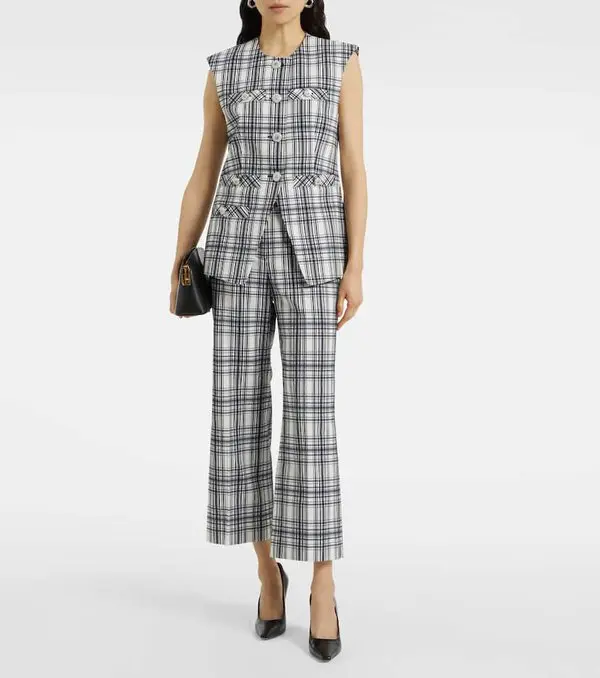 Veronica Beard Tamara Plaid Vest