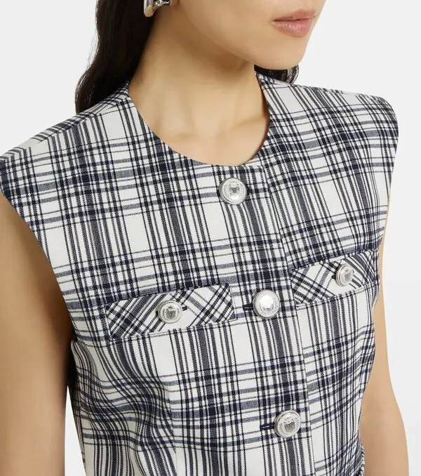 Veronica Beard Tamara Plaid Vest