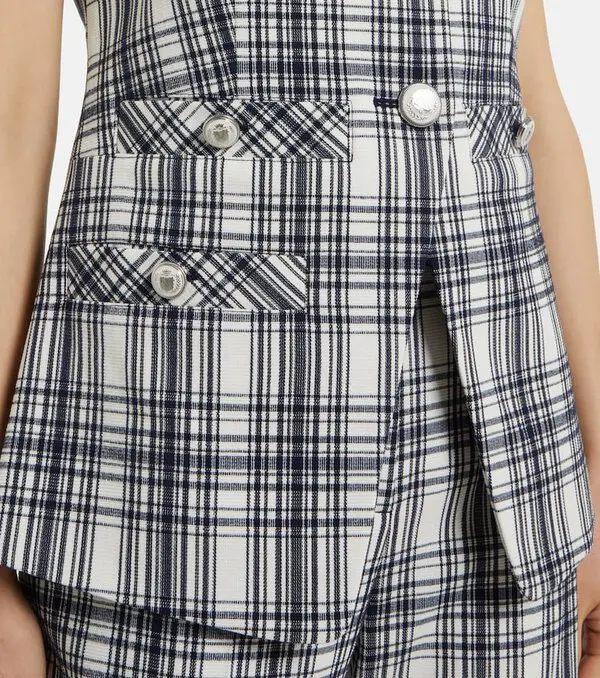 Veronica Beard Tamara Plaid Vest