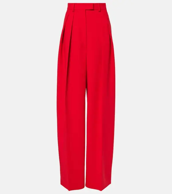Sportmax Abadan Wool-blend Wide-leg Pants