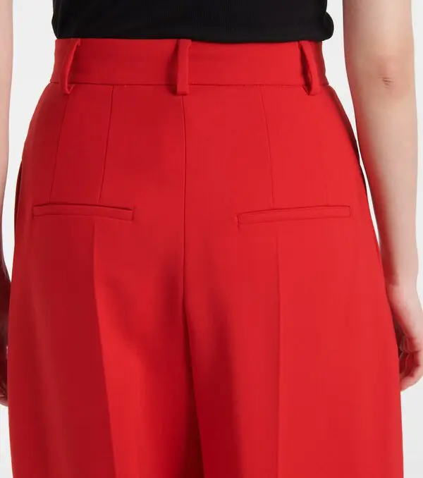 Sportmax Abadan Wool-blend Wide-leg Pants