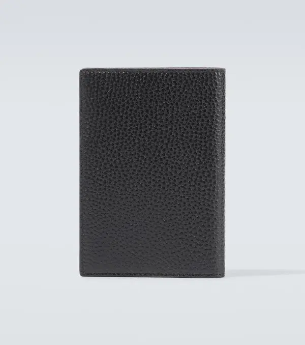 Saint Laurent Leather Passport Holder - Black