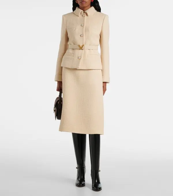 Valentino Garavani Wool-blend Tweed Jacket