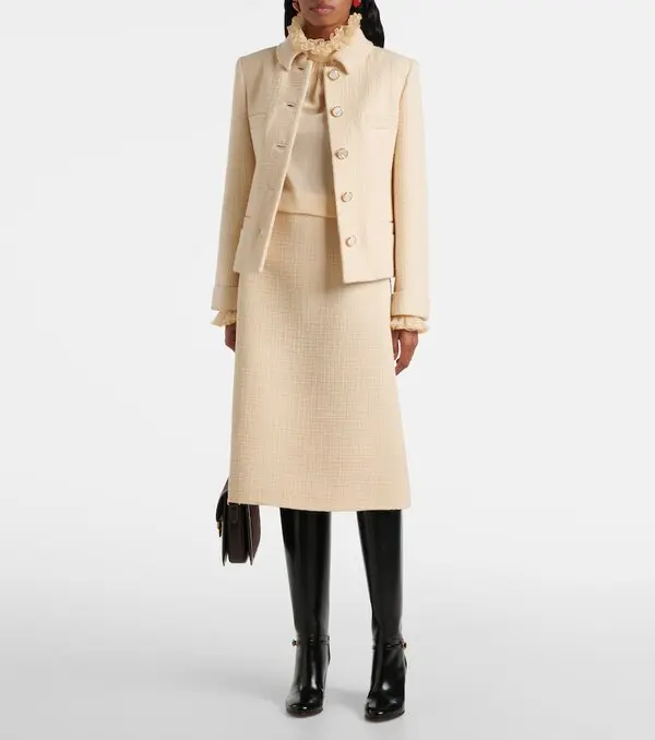 Valentino Garavani Wool-blend Tweed Jacket