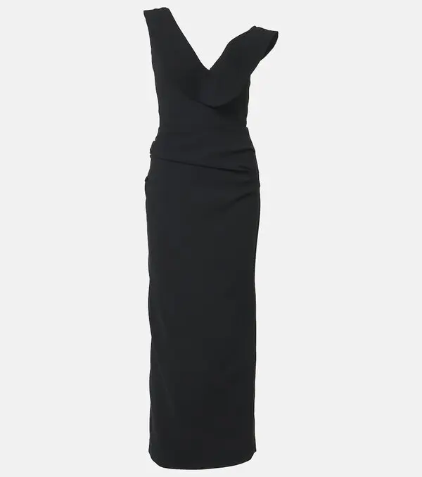 Maticevski Requiem Ruffled Maxi Dress - Black