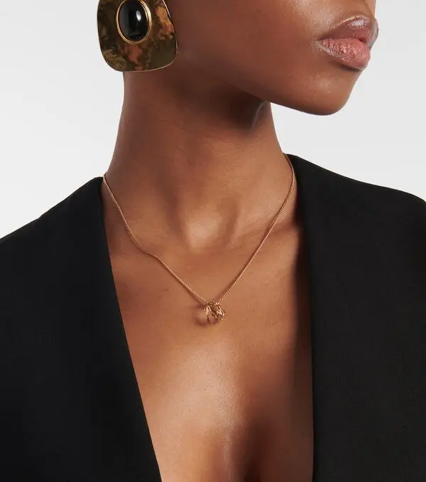 Saint Laurent Cassandre Necklace - Gold