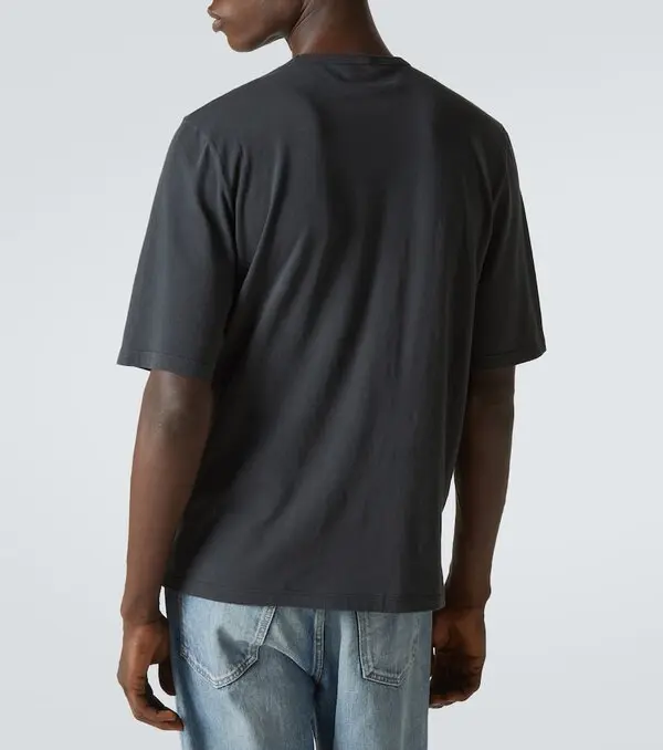 Saint Laurent Logo Cotton Jersey T-shirt