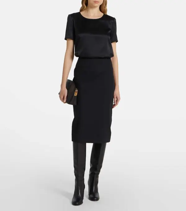 Max Mara Dida Silk Top