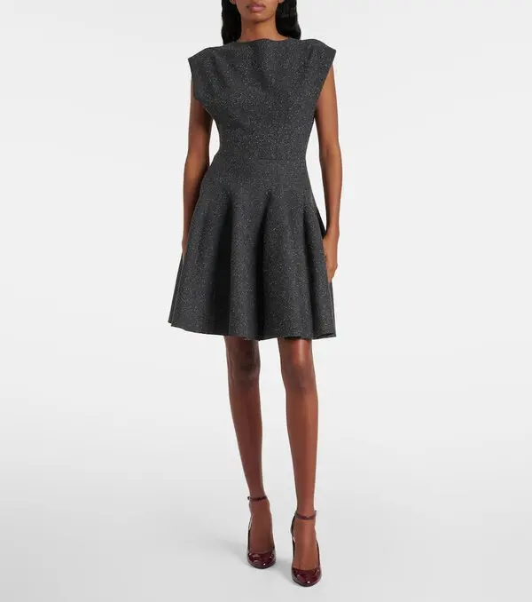 Alaïa Godet Silk-blend Minidress