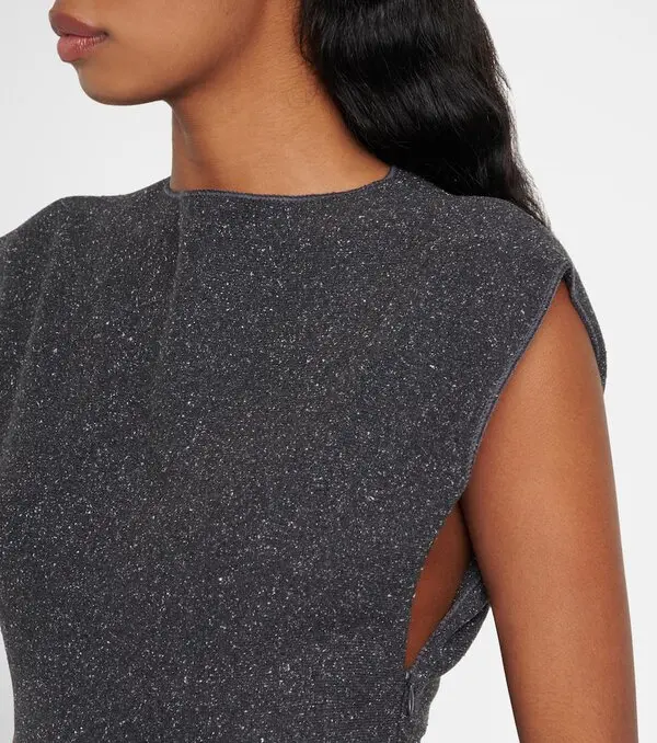 Alaïa Godet Silk-blend Minidress