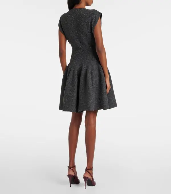 Alaïa Godet Silk-blend Minidress