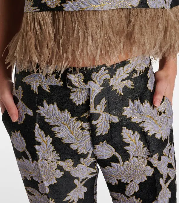 La DoubleJ Saturday Night Bootcut Jacquard Pants - Multicoloured