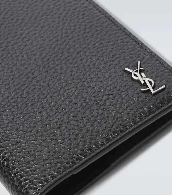Saint Laurent Leather Passport Holder