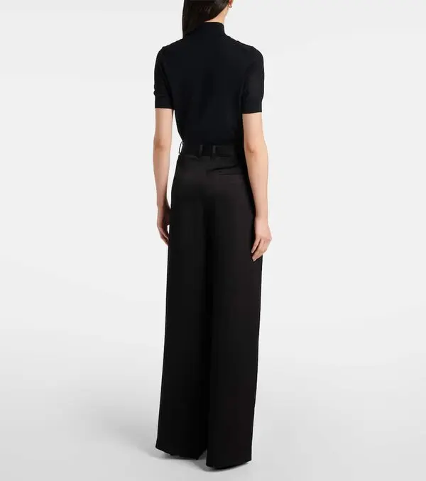 JOSEPH Alana High-rise Wide-leg Pants