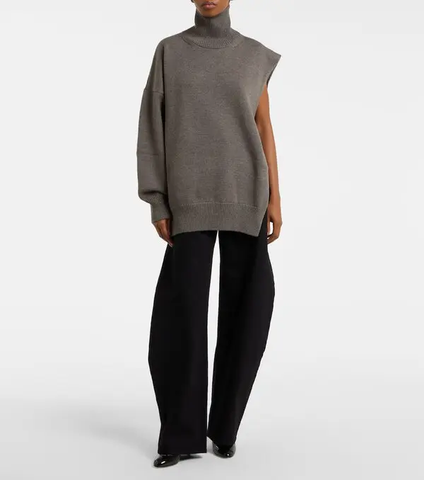 Alaïa Sided Virgin Wool Sweater