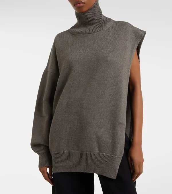 Alaïa Sided Virgin Wool Sweater