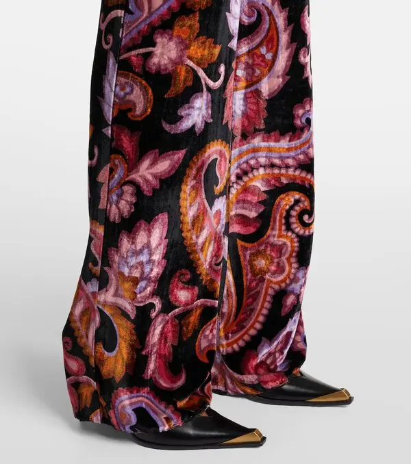Etro Jacquard Straight Leg Trousers