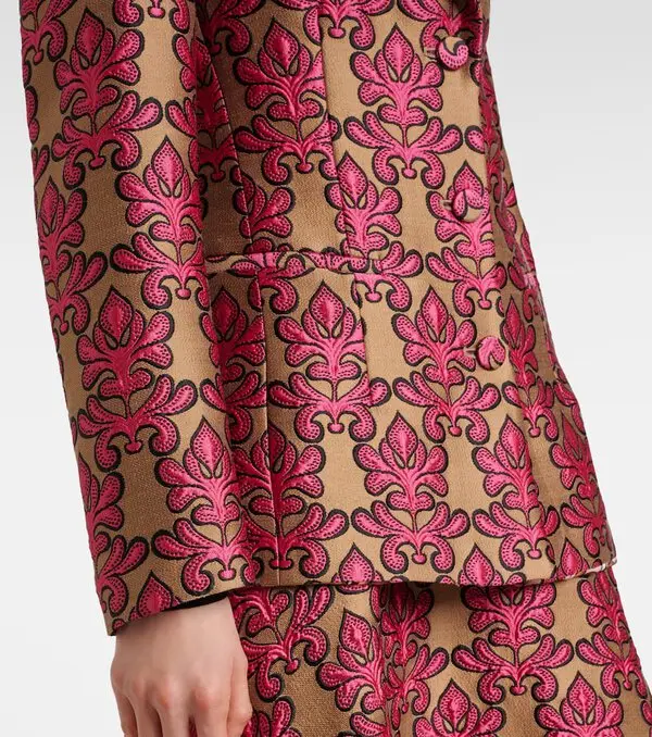 La DoubleJ 24/7 Cotton-blend Jacquard Blazer