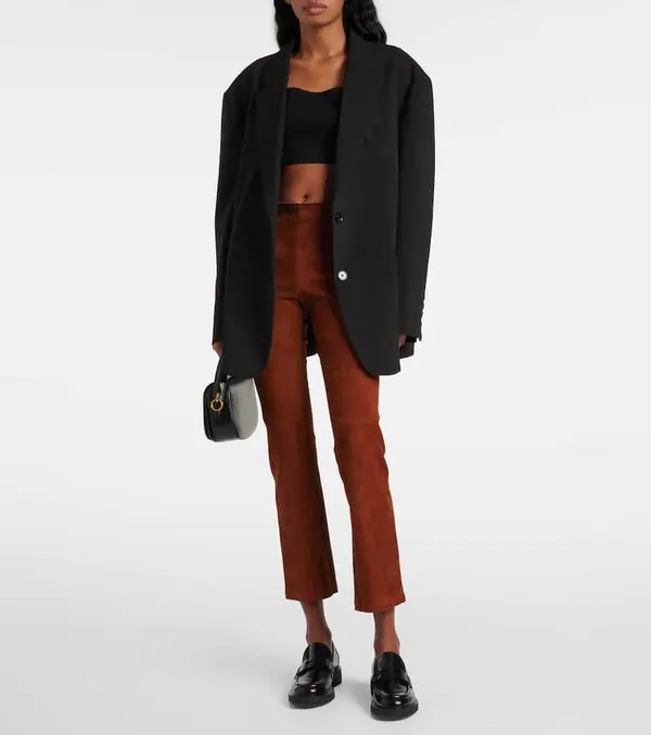 Stouls Jp Twenty Suede Leggings - Brown