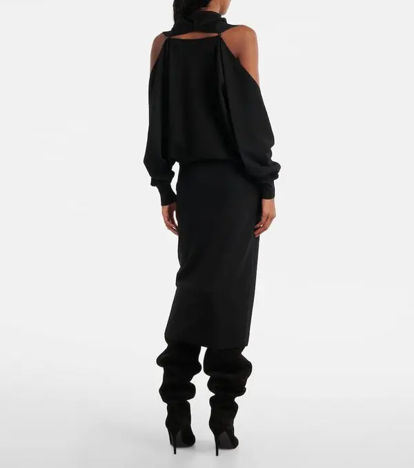 Alaïa Cut-out Midi Dress