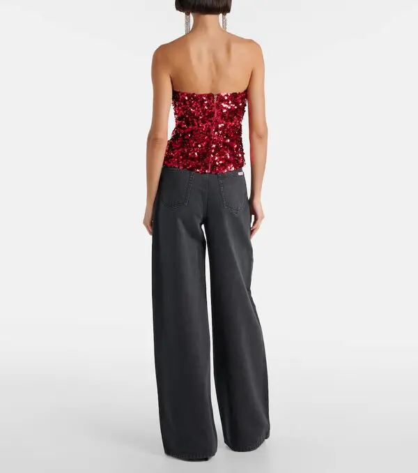 SELF-PORTRAIT Sequined Corset