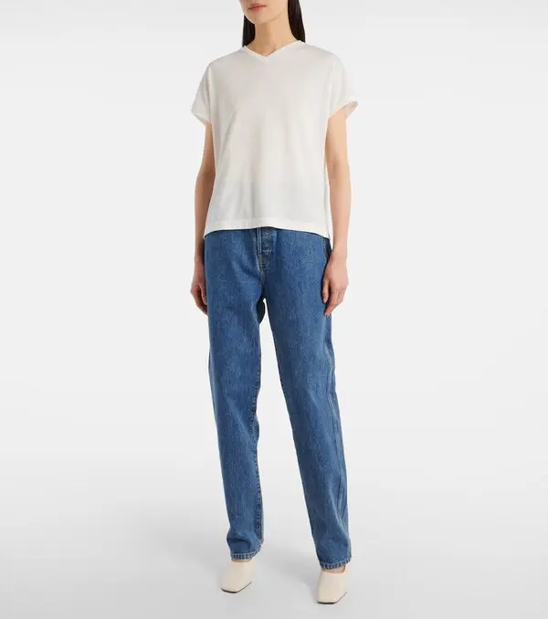 Khaite Devra Cotton-blend Top
