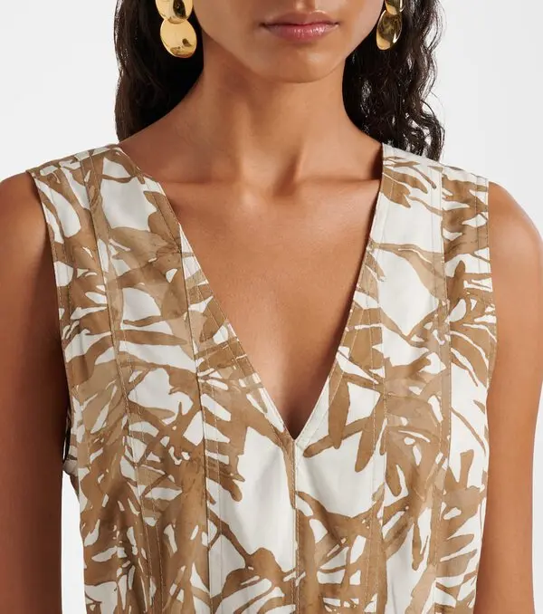 Brunello Cucinelli Printed Maxi Dress