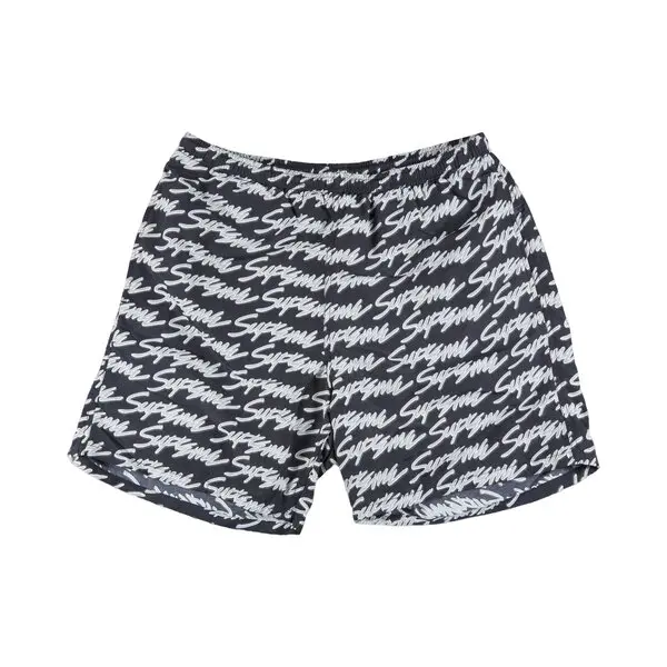Supreme Signature Script Logo Water Short - Black