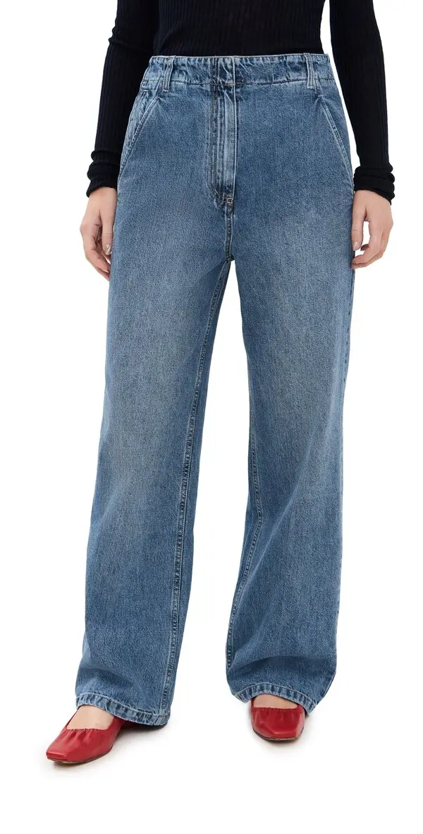 Tibi Spring Denim Barry Jeans - Classic Blue