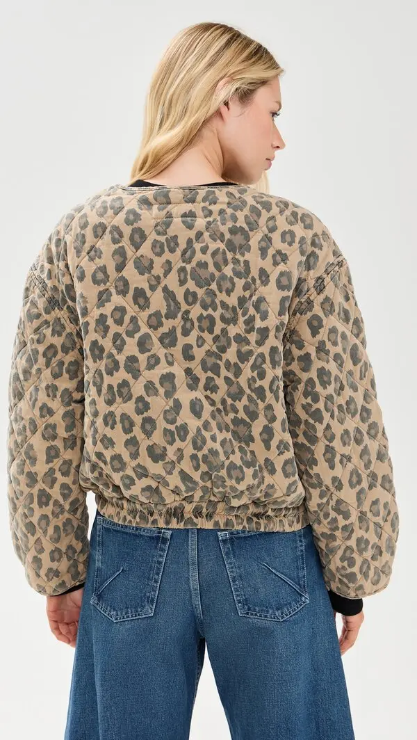 Blanknyc Leopard Print Bomber Jacket
