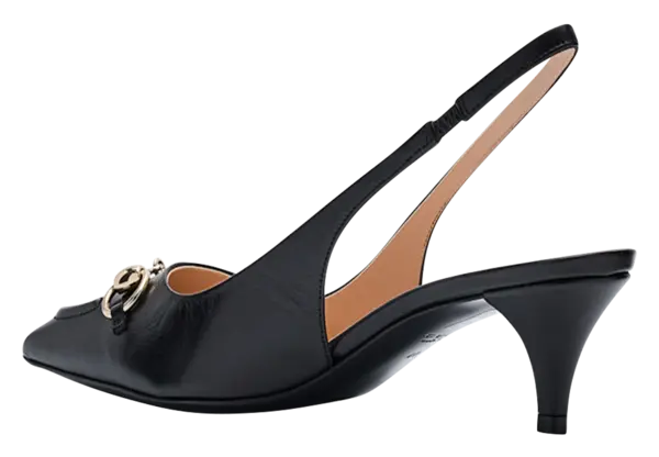 Gucci - Gucci Erin Leather Slingback Pumps