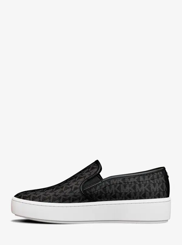Michael Kors Teddi Signature Logo Sneakers - Black