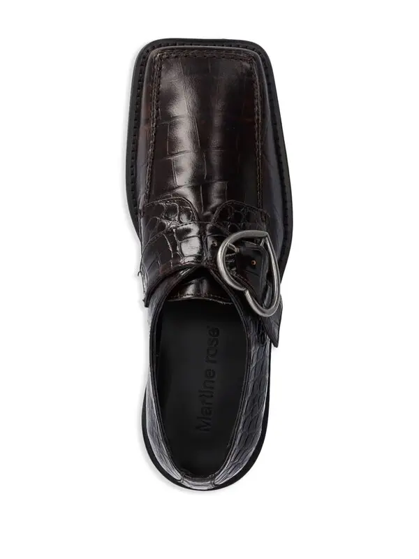 Martine Rose Heart Buckle Loafers