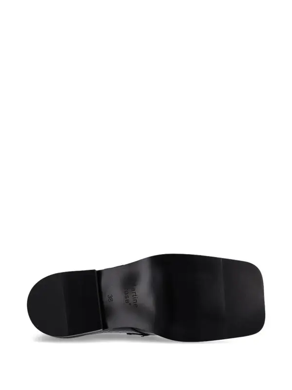 Martine Rose Heart Buckle Loafers