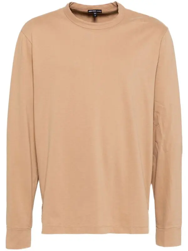 JAMES PERSE Heavy Luxe Long-sleeved T-shirt - Brown