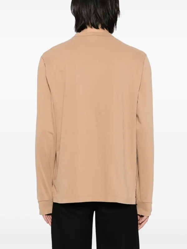 JAMES PERSE Heavy Luxe Long-sleeved T-shirt - Brown