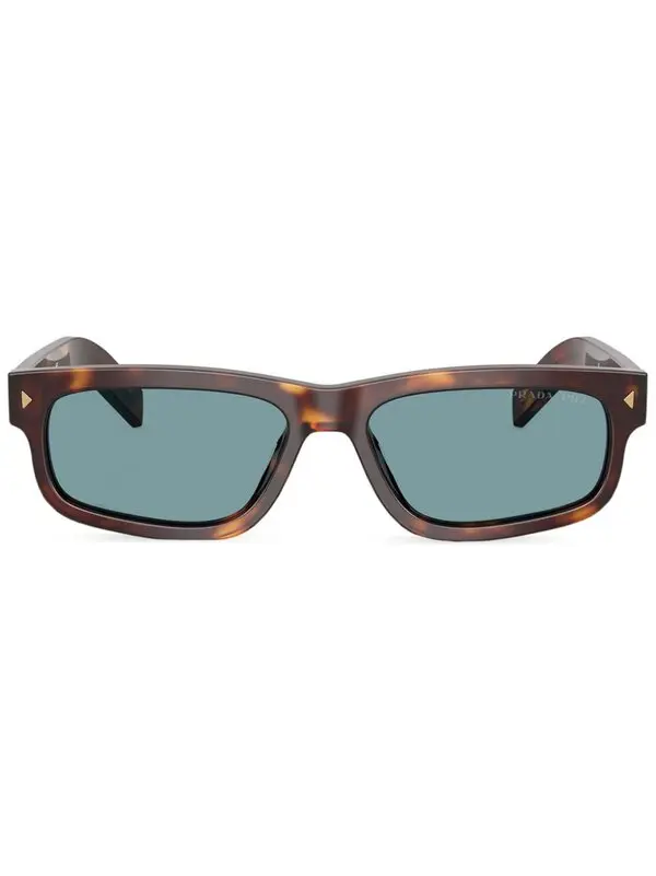 Prada Logo-plaque Sunglasses - Brown