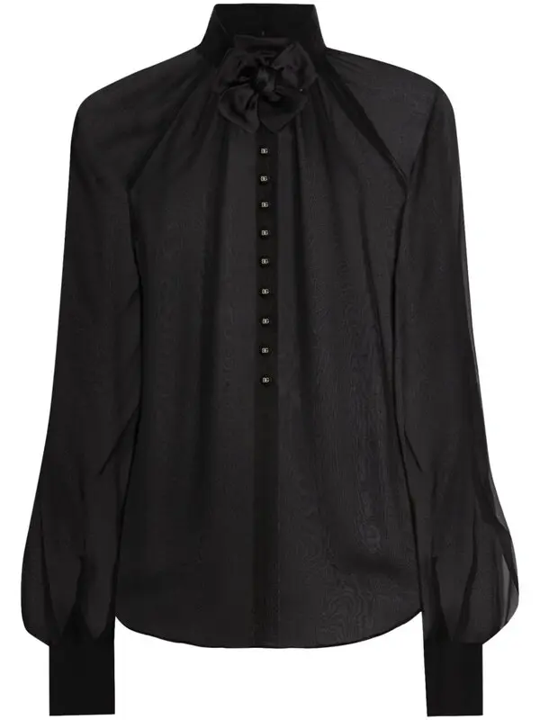 Dolce & Gabbana Floral-appliqué Shirt