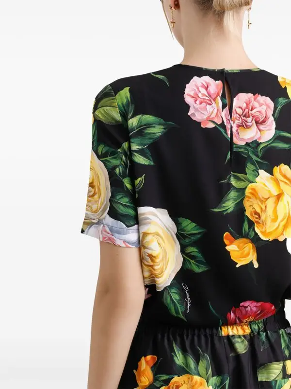 Dolce & Gabbana Floral-print Blouse